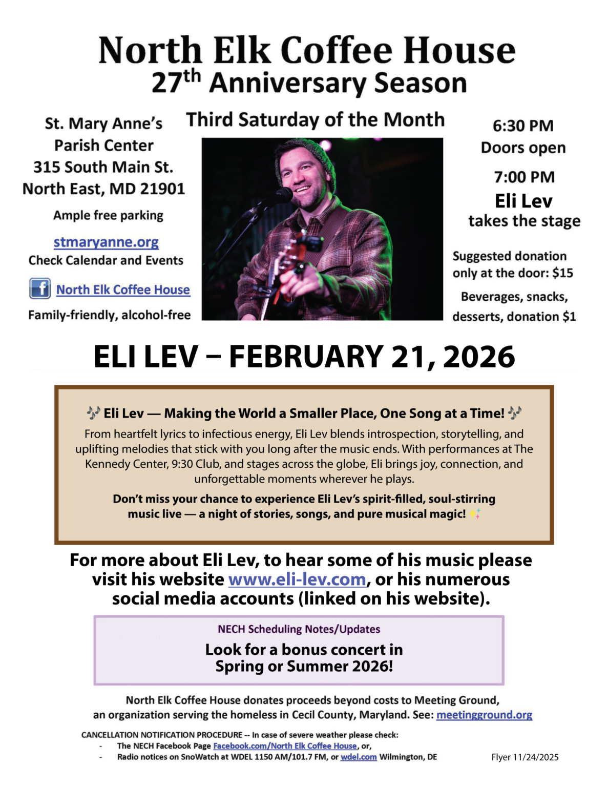Eli Lev at North Elk Coffee House - North East Chamber of Commerce